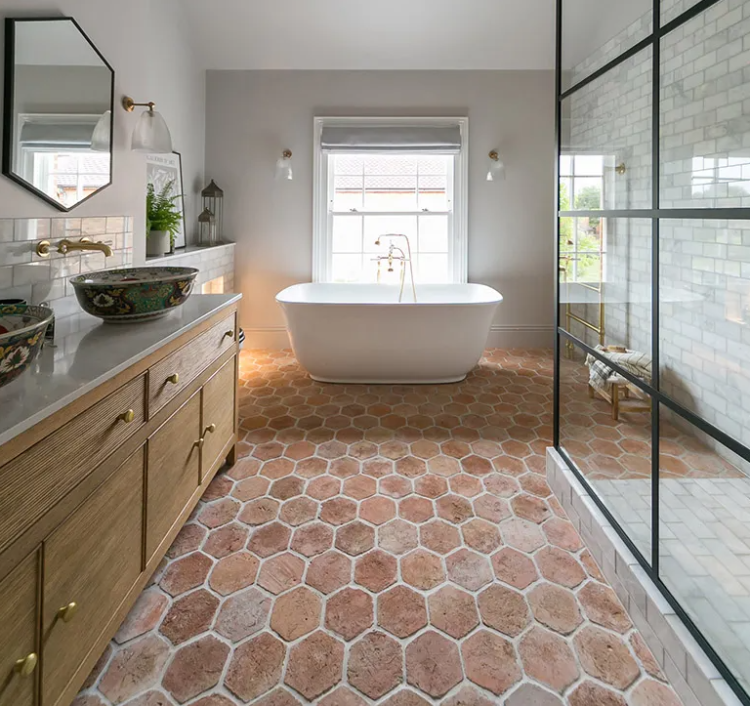 Hexagon floor tile store